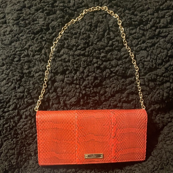 Gucci | Bags | Authentic Snake Skin Red Gucci Woc | Poshmark